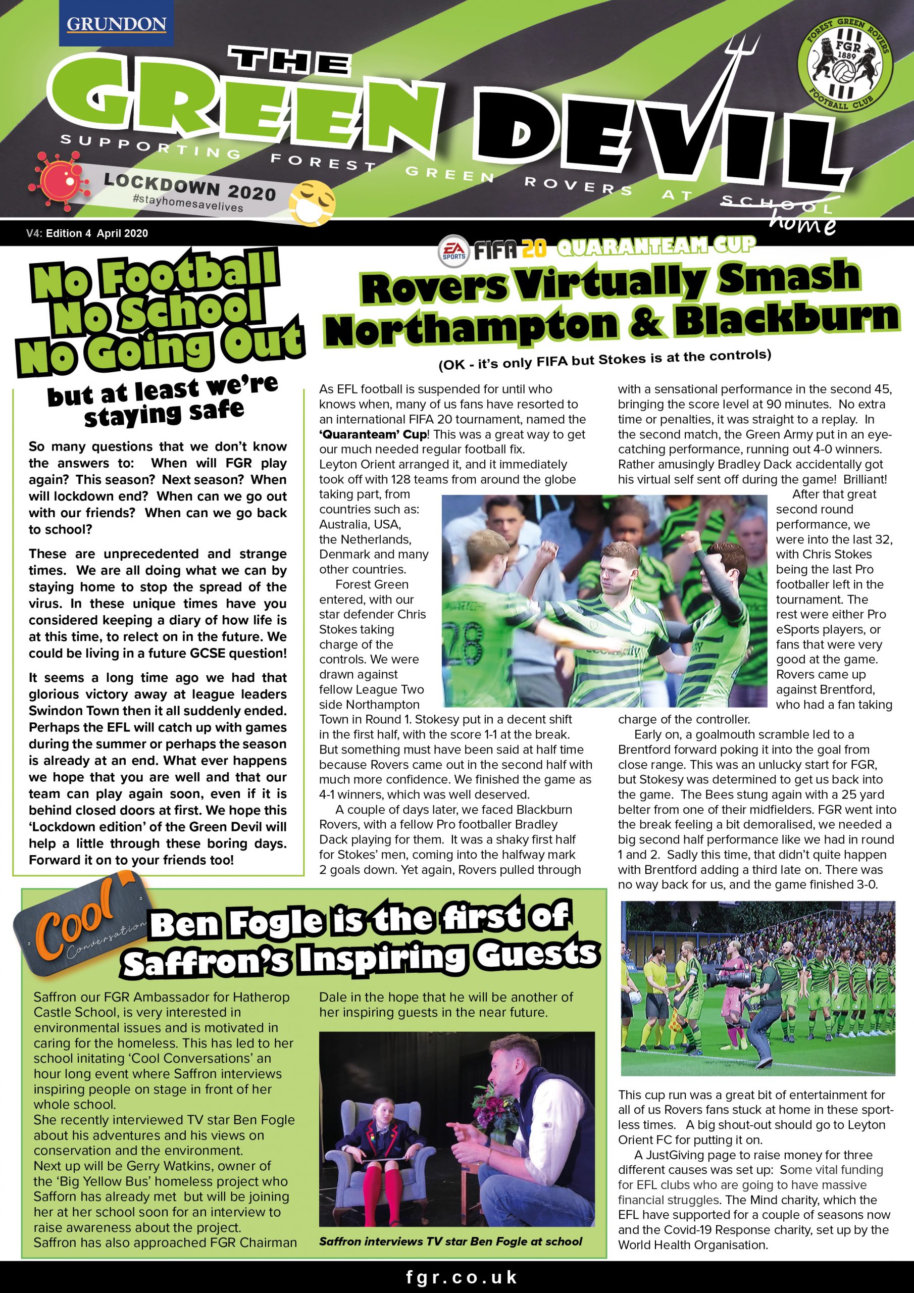 The Green Devil – April 2020 – Forest Green Rovers Supporters Club
